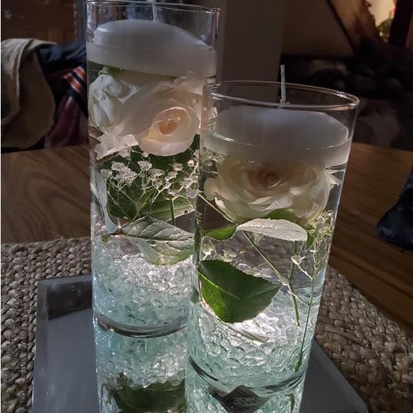 Greenbrier | Accents | Clear Glass Cylinder Vase Set Of 2 | Poshmark